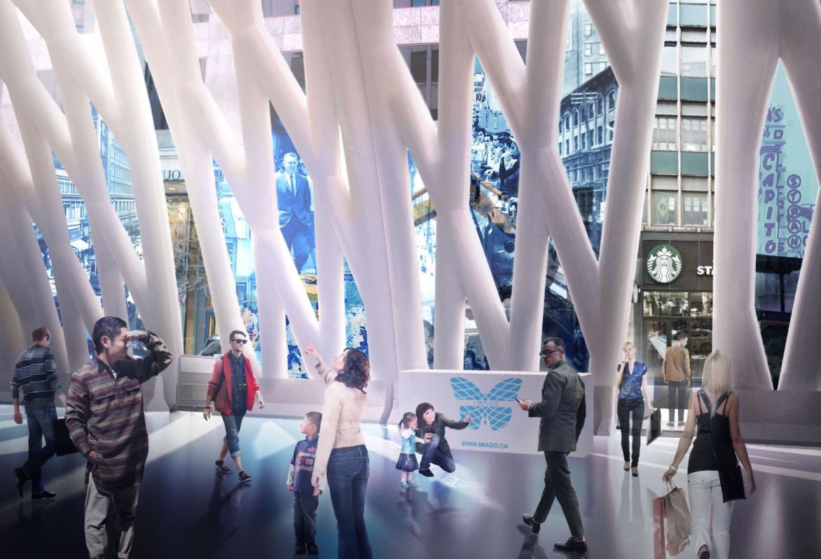 Kanva architecture installera un couloir gonflable sur le chantier de la rue Sainte-Catherine ...